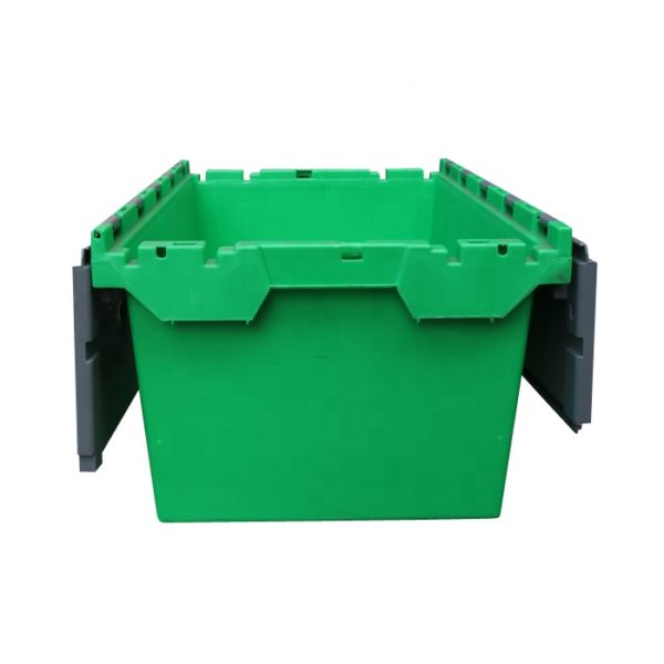 Attached lid distribution containers, wholesale price - Qusheng plastic